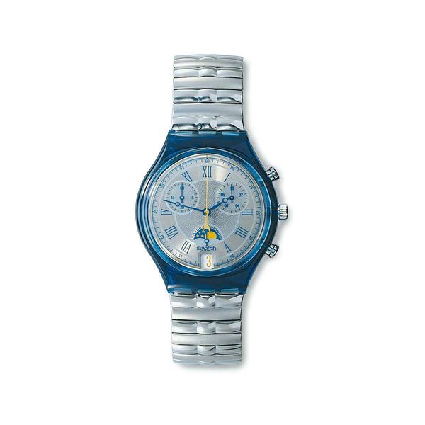 SWATCH CHRONOGRAPH MOON DATE SCN402 QUARTZ WATCH (1994 VINTAGE ...