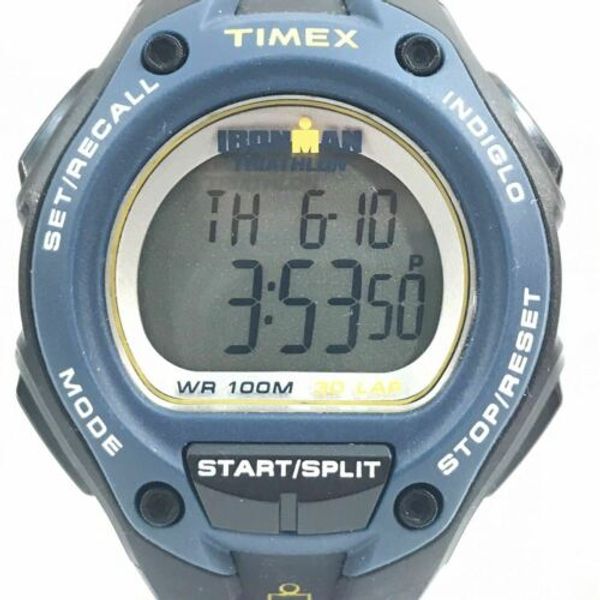 Timex T5K413, Men's Ironman Fast-Wrap Watch, Indiglo, Alarm, 30-Lap ...