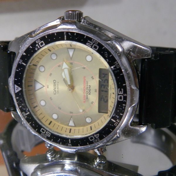 Men's Casio AMW-320R Legendary module 2701 Alarm Chronograph 10 Bar ...