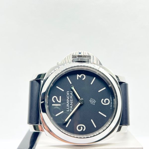 Pre Owned Panerai Luminor Marina Logo Pam 1086 Black Dial Winding Steel ...