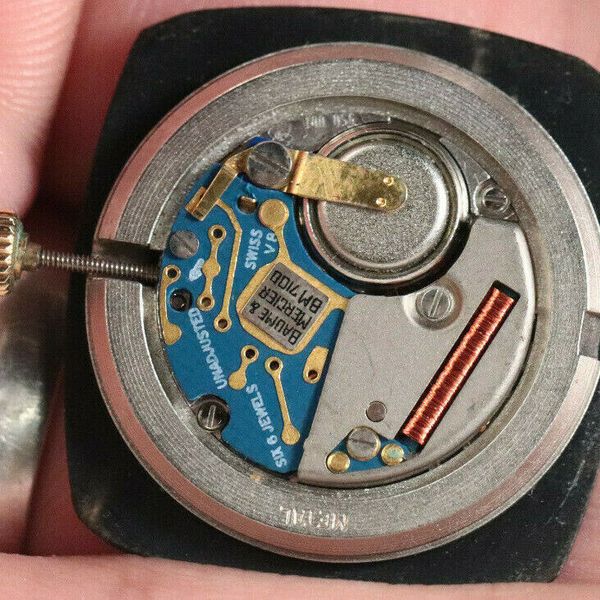Vintage Baume & Mercier watch movement dial hands bm7100 eta 950.001 ...