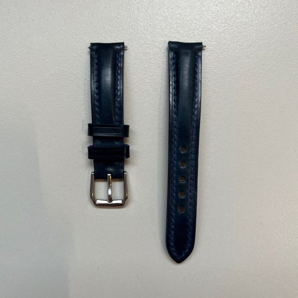 Shell cordovan Navy Strap (Curved lugs) | WatchCharts Marketplace