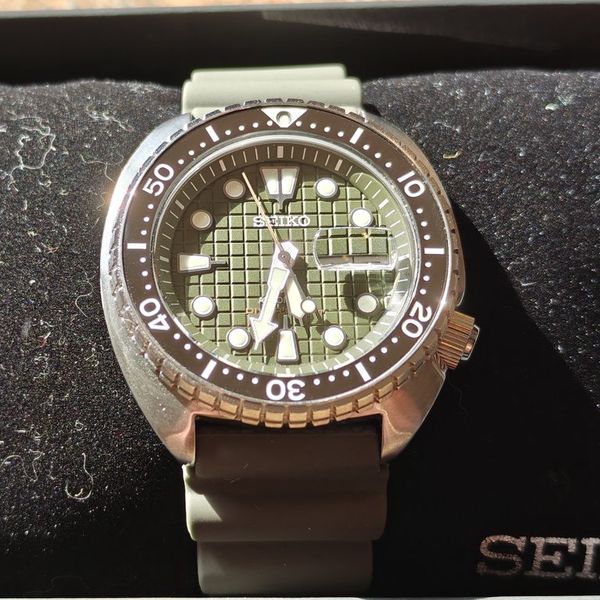 Seiko Prospex SRPE05 Automatic, King Turtle, Green Dial. | WatchCharts ...