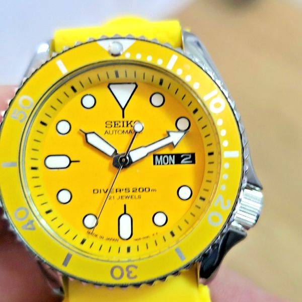 Vintage Original Seiko Diver's GMT in Stunning Yellow, 7S26A Auto ...