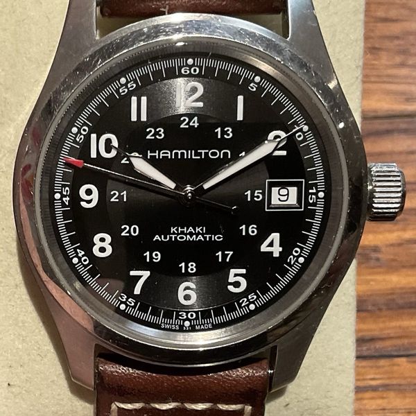 Hamilton Khaki Field Men's Black Watch - H704450 | WatchCharts Marketplace