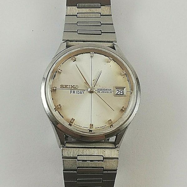 Vintage SEIKO 6206-8001 Sea Lion M55 Automatic 26 Jewels Japan Watch ...