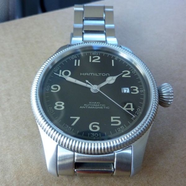 SOLD - Hamilton Khaki Team Earth 42mm on Bracelet | WatchCharts