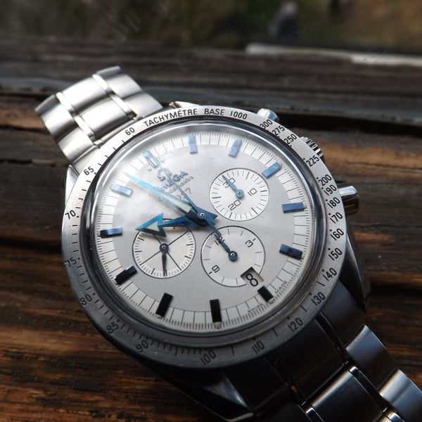FS (UK/EU): Omega Speedmaster Broad Arrow 1957 (White face, blue hands ...
