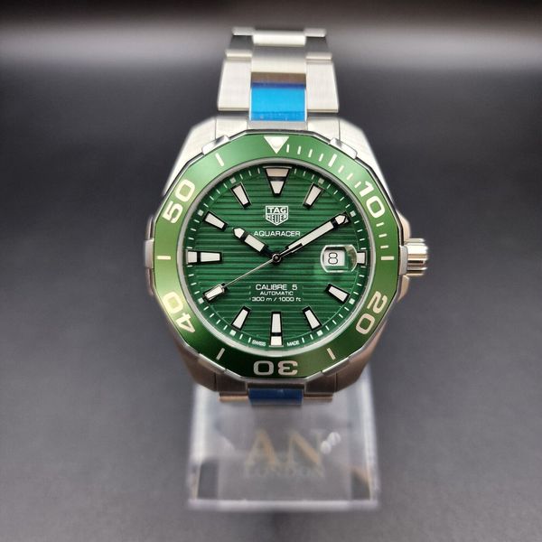 New TAG Heuer Aquaracer 'HULK' WAY201S.BA0927 Stainless Steel 2 Year ...