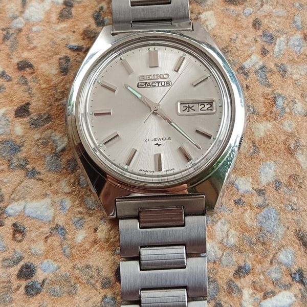 Vintage Seiko Actus 21 Jewels Automatic 7019 8010 June 1976 | WatchCharts Marketplace