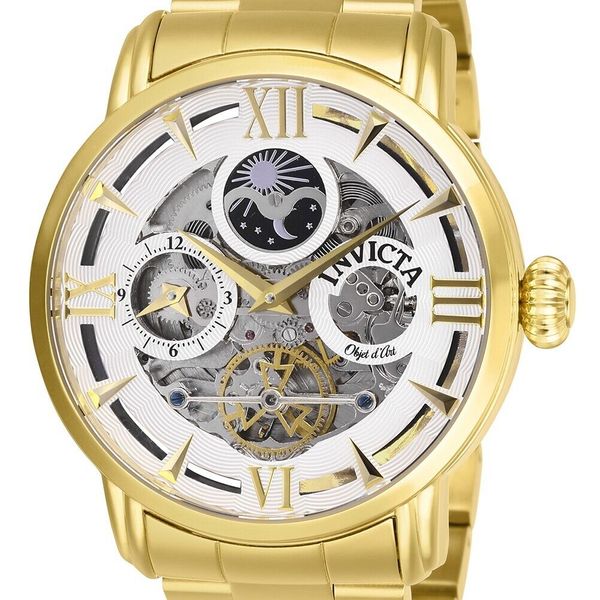INVICTA WATCH Objet D Art 27578 47mm Z-2031 NEW SHOP WORN Small scratch ...