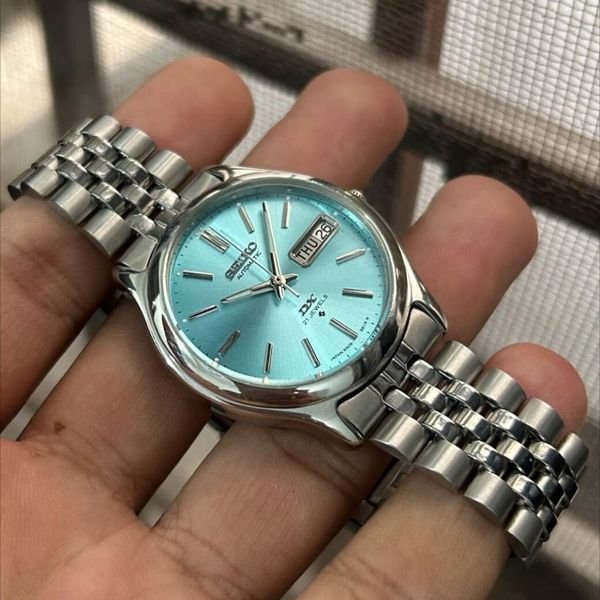 Seiko Dx Automatic 17 Jewels Sky Blue Dial(change) Menâ s Wrist Watch ...