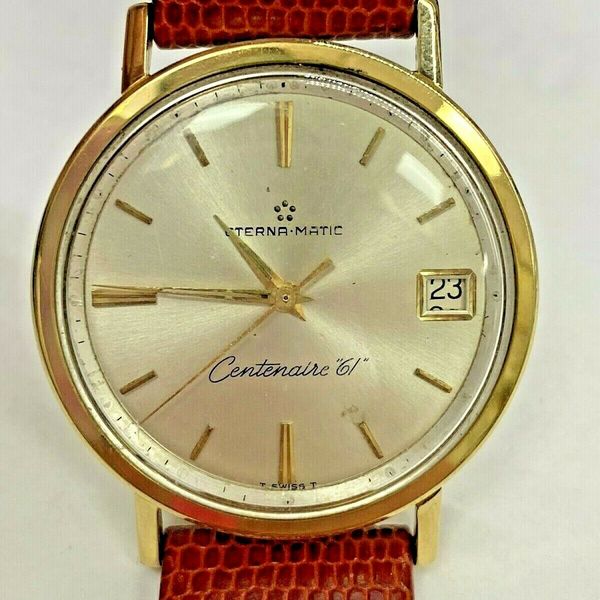 Eterna-Matic 18k Yellow Gold Centenaire 61 Automatic Movement | WatchCharts