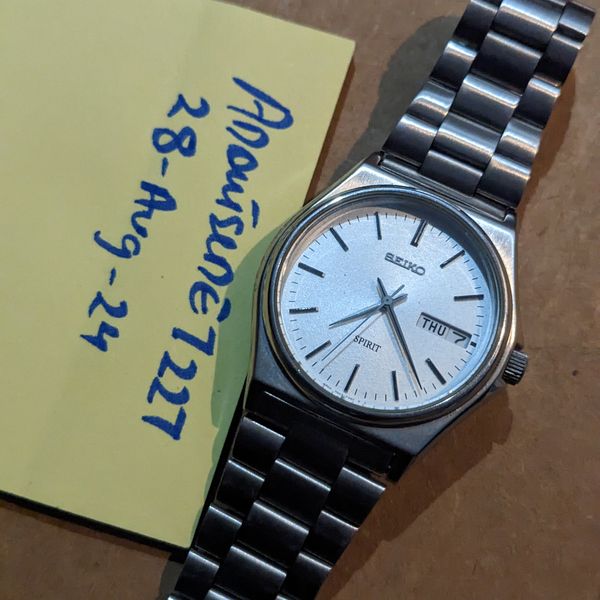 [wts] Vintage Seiko spirit Snowflake Dial 1980's Dress WATCH - 7n43 7180-rare Seiko JDM watch in ...