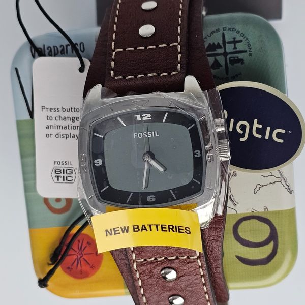 New old stock! Fossil AM3695 full size Big Tic Men's Watch Colour ...