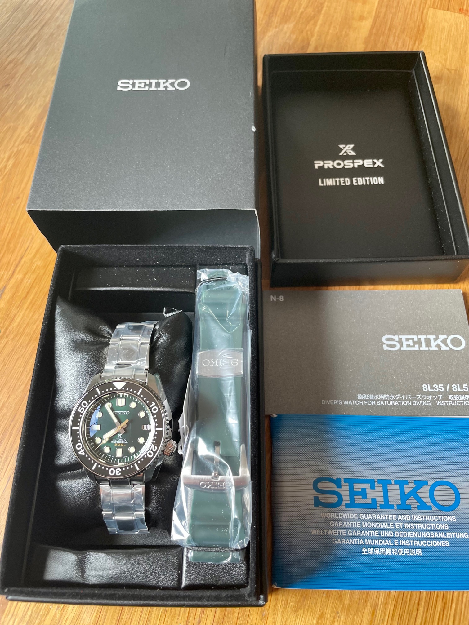 Seiko SLA047 Limited Edition Green Dial MM300 BNIB | WatchCharts