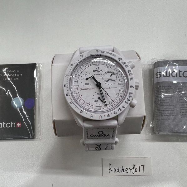 Swatch Moonswatch Mission To The Moonphase - Full Moon (White ...