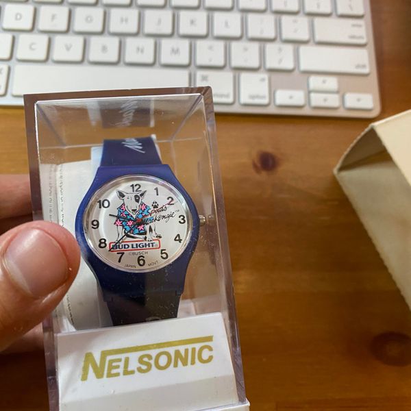 [WTS] 1986 Spuds Mackenzie Bud Light Advertising Novelty Watch, MINT w ...