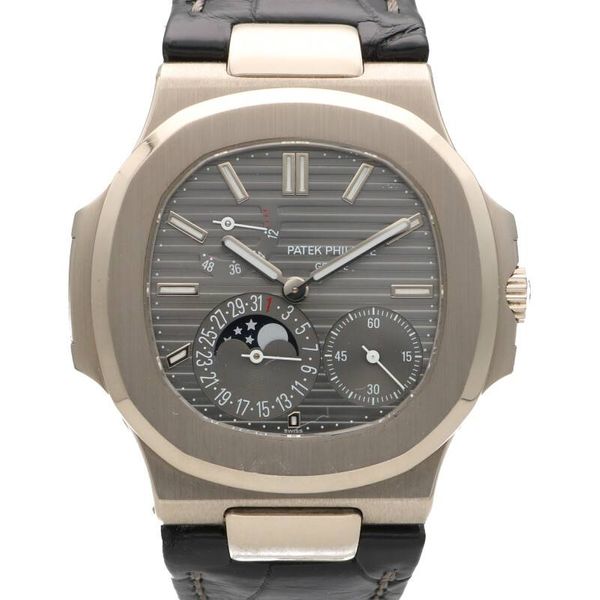 Patek Philippe Size: 40MM [5712G] Nautilus 18K White Gold Watch (White ...