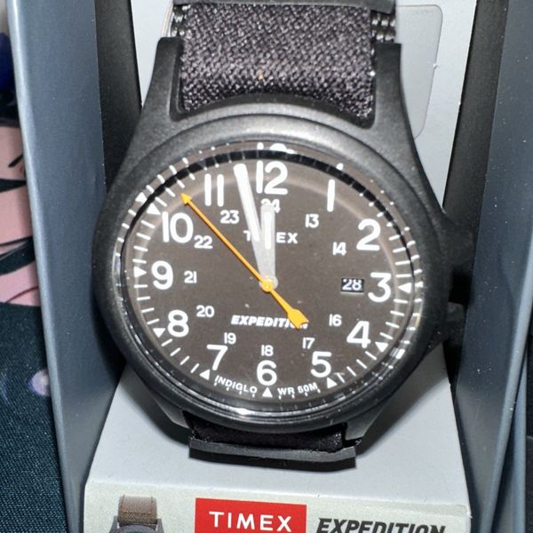 Timex Expedition Indiglo Analog Watch w/ Box â Working â Needs Crown ...