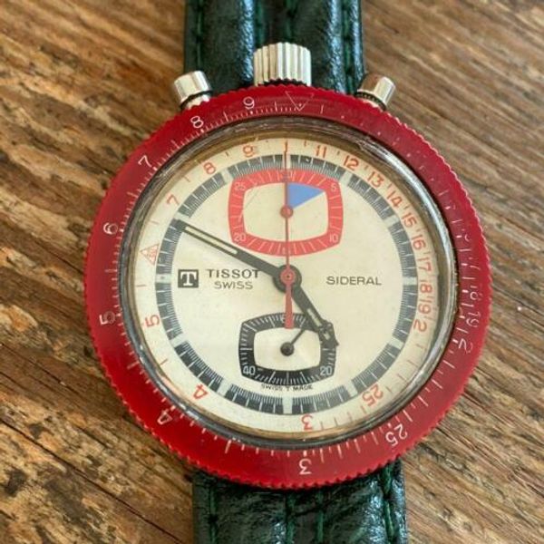 TISSOT SIDERAL BULLHEAD CHRONOGRAPH VINTAGE WATCH 100% GENUINE 1975 ...