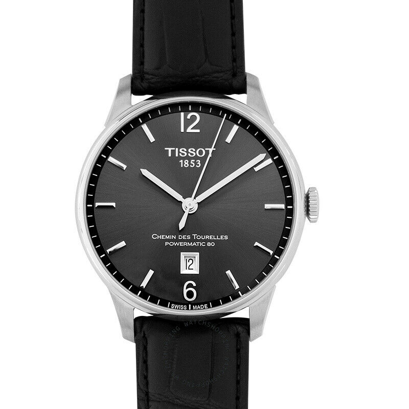 Tissot Chemin des Tourelles Powermatic 80 Black (T099.407.16.447.00 ...
