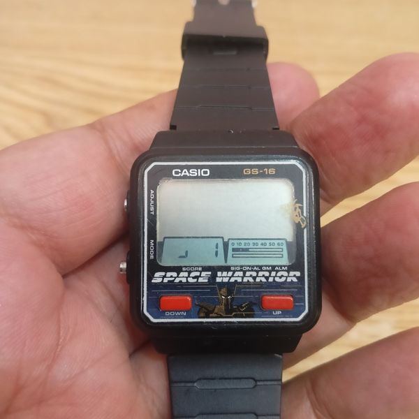 Casio Watch GS-16 Space Warrior Game Watch Module. 686 Vintage Japanese ...
