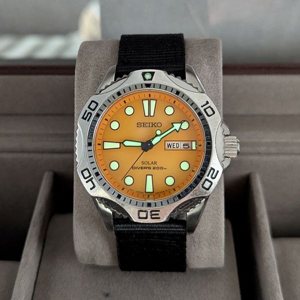 FS: Seiko SNE109 Orange Dial Solar Starfish Full Kit - $145 ...