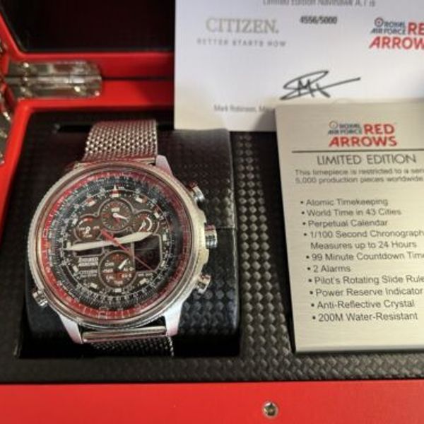 Citizen red arrows Navihawk watch | WatchCharts Marketplace