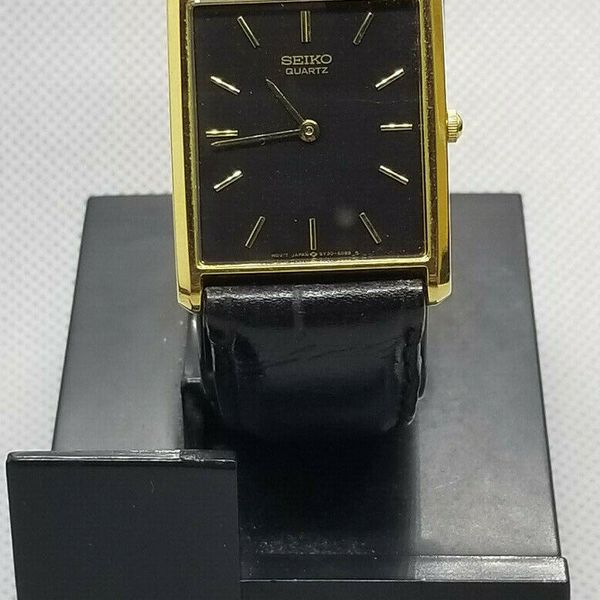 Vintage Seiko 5Y30-5069 Quartz Gold Black Dial Men's Watch RUNNING | WatchCharts