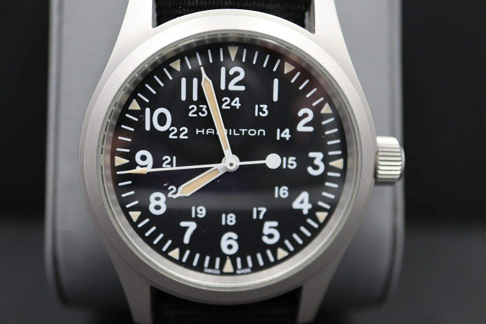 Hamilton Khaki Field Mechanical H69439931 Black Dial 38mm Watch ...