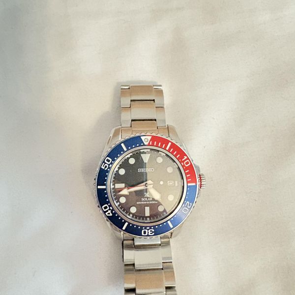 [WTS] seiko Prospex Solar Diver Black Dial, Blue and Red Bezel (Pepsi ...