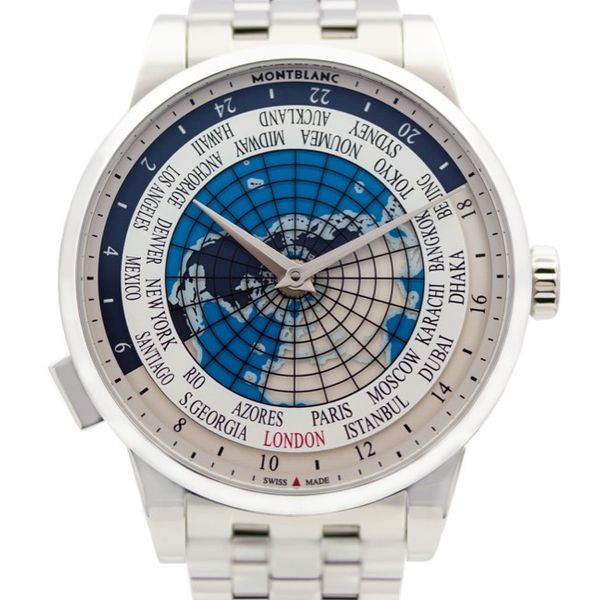 Mint MontBlanc Orbis Terrarum (Bracelet) Heritage Spirit Worldtimer ...