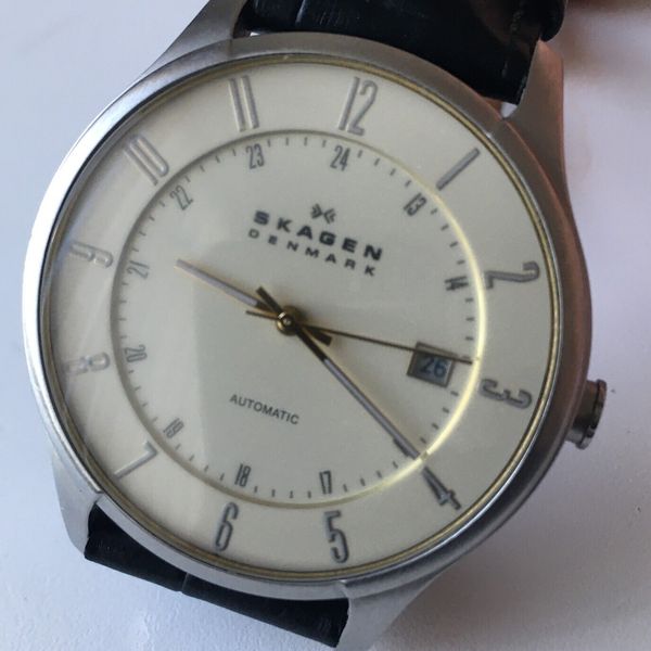 SKAGEN- 40MM BAUHAUS ART DECO STYLE MECHANICAL AUTOMATIC WATCH ...