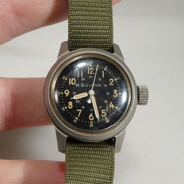 Vintage Bulova Military Watch - 59136 | WatchCharts Marketplace