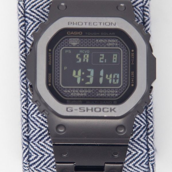 Casio G-Shock FULL METAL 5000 Black Steel Mens Watch GMWB5000MB-1 $600 ...