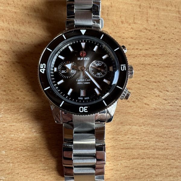 Rado Captain Cook 43mm Automatic Chronograph Divers Wristwatch 300m ...