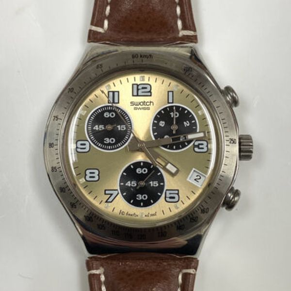 Swatch Irony Desertline Chronograph Stainless Steel Swiss Made Ref ...