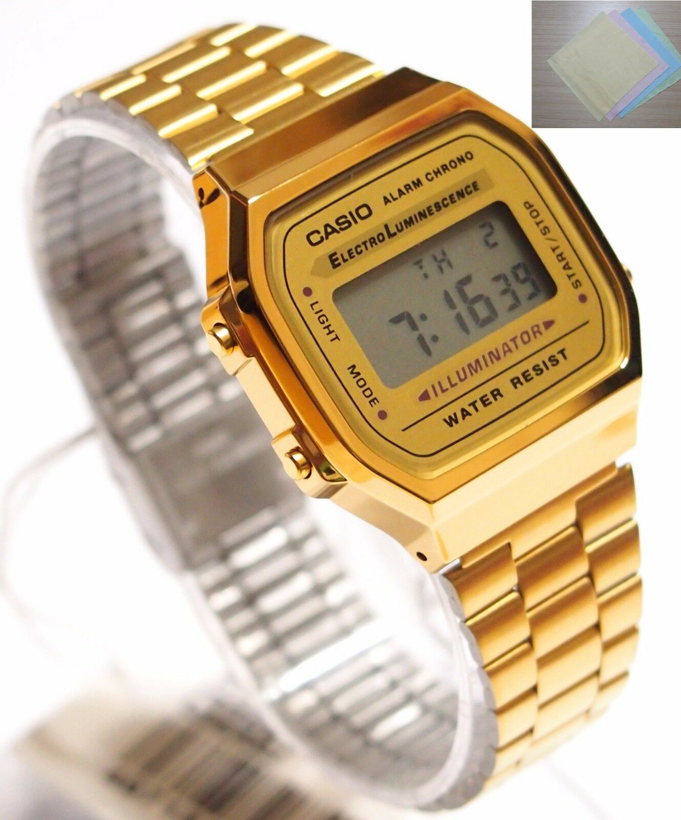 CASIO Digital Watch Retro 80s Vintage A168WG-9 A168WGA 100% Original ...