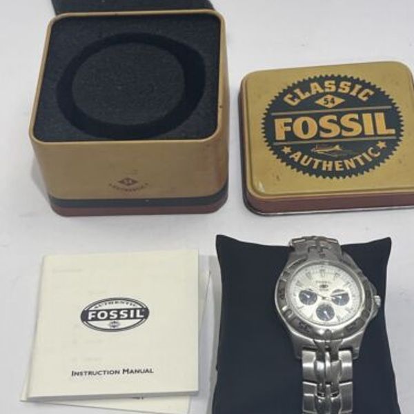 Fossil Blue BQ-9165 Analog Diver Style, Water Resist 330 Feet W/ New ...