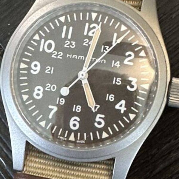 Hamilton Khaki Field H694390 Military Men's Automatic Green Dial (Near ...