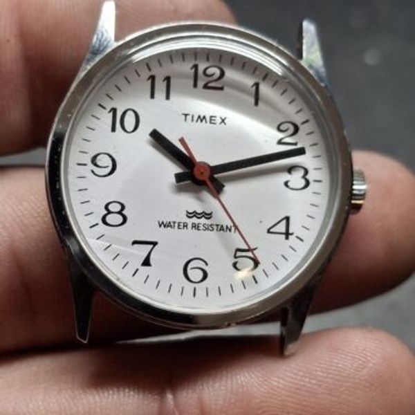 Timex Sprite White Dial 1980s Mens Vintage Mechanical Handwind Retro ...