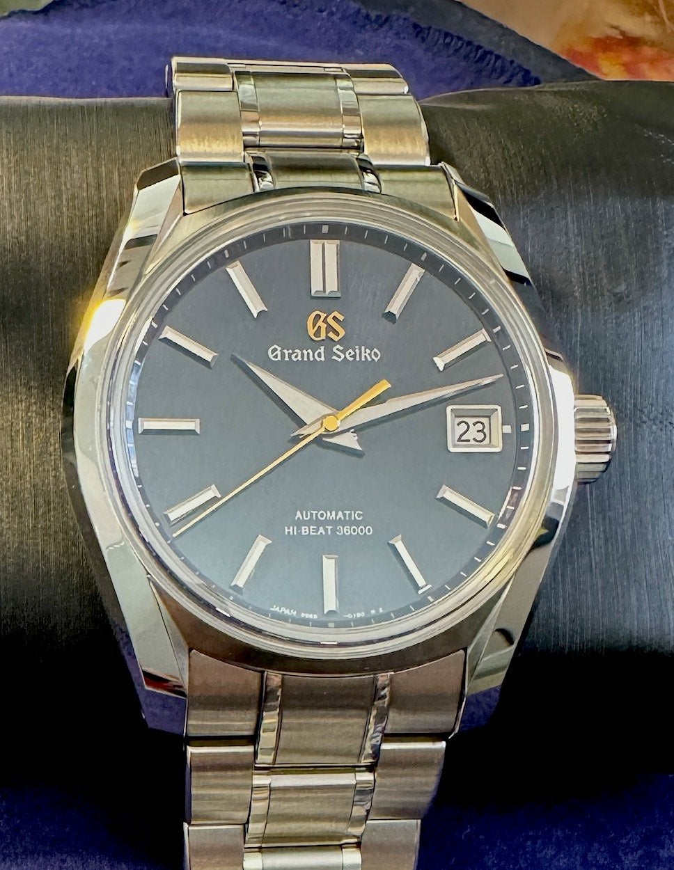 GRAND SEIKO SBGH273, LNIB, FULL SET, BLUE DIAL, 'AUTUMN' FROM 'SEASONS ...