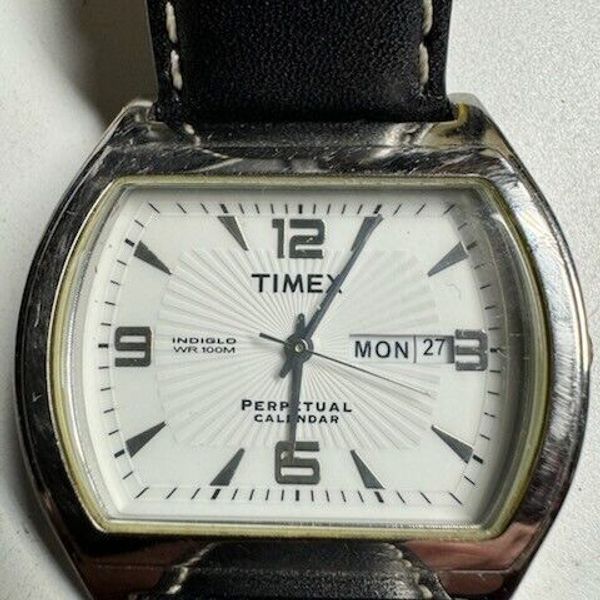 Timex Perpetual Calendar Watch Runs Good New Battery | WatchCharts ...