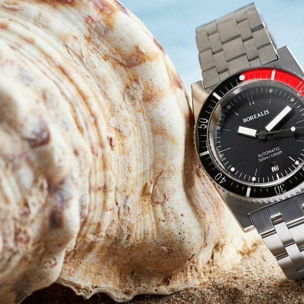 Borealis Scorpionfish V2 Diver Watch Black Dial Miyota 9015 Date 300m ...