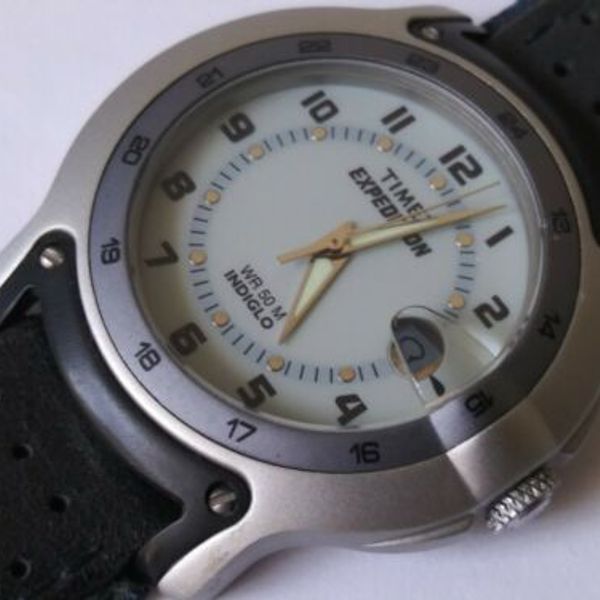 Timex Indiglo Expedition 50M Stainless Steel NEW BATTERY | WatchCharts Marketplace