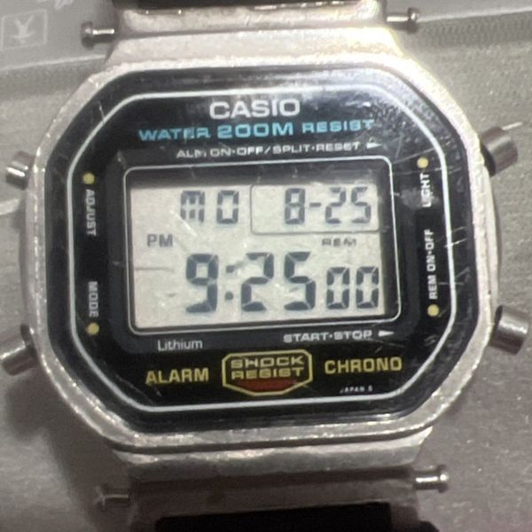 RARE VINTAGE CASIO G SHOCK MODEL 901 DW-5600C-1V WATCH MADE IN JAPAN ...