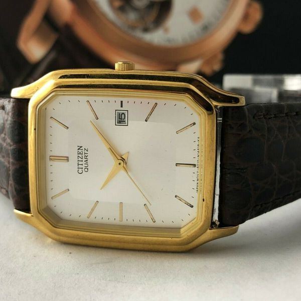 Citizen Gold-Tone w/Date Quartz GN-O-S-5 Men's Watch | WatchCharts