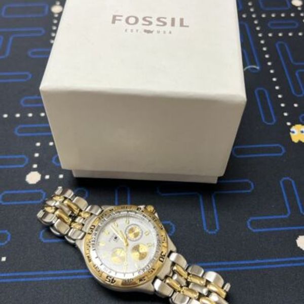 Fossil Blue Watch Men's Quartz 39mm Silver and gold Tone BQ-8774 New ...