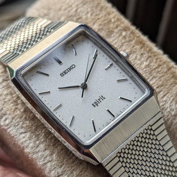 [WTS] Seiko Spirit Diamond Dust Dial Rectangle with Seiko "S" crown ...